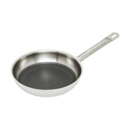 Meisterkoch Edelstahlpfanne RHOMBUS silber Edelstahl Maße (cm): H: 5,5 Ø: 24 » Höffner