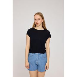 Mazine Shirt "Cropped" in Schwarz - 44% | Gr&ouml;&szlig;e XL | Damen-tops