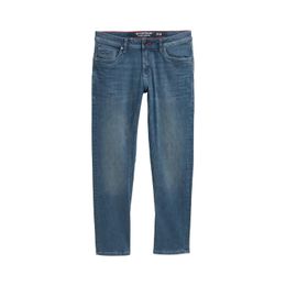Tom Tailor Herren TTCURT TAPERED Jeans mit Stretch, blau, Uni, Gr. 32/36