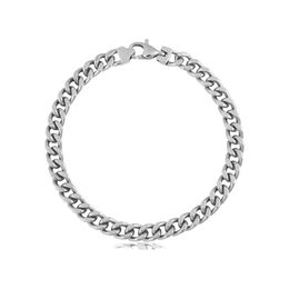 Firetti Damen Edelstahlarmband "Schmuck Geschenk Armkette Panzerkette", 19, Edelstahl, silber, Edelstahl, Armb&auml;nder