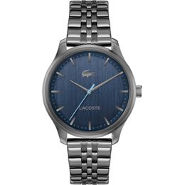 Lacoste Herren Quarzuhr "LISBON", grau, Armbanduhren, Armbanduhr, Herrenuhr, Edelstahlarmband, analog