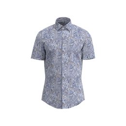 Seidensticker Herren Businesshemd "Shaped", blau, Gr. 41, gebl&uuml;mt, 100% Baumwolle, Hemden, Shaped Kurzarm Kentkragen Floral