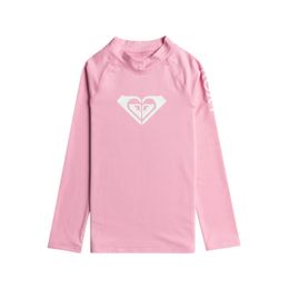 Roxy Mädchen Rash Guard "Whole Hearted", pink, Gr. 2, 86% Polyester, 14% Elasthan, Shirts