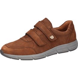 Waldl&auml;ufer WALDL&Auml;UFER Herren Klettschuh "Haslo", Gr. 11,5, braun, Nubukleder, Schuhe, Bequemschuh, Halbschuh mit bequemer Luftkammernsohle, H-Weite
