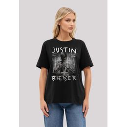 F4NT4STIC Damen T-Shirt "Justin Bieber Purpose Album Cover", schwarz, Gr. S, Obermaterial: 100% Baumwolle, Shirts, Streetwear Fashion