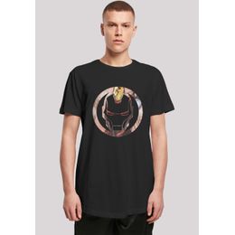 F4NT4STIC Herren T-Shirt "Marvel Superhelden Iron Man Montage Symbol", schwarz, Gr. L, Obermaterial: 100% Baumwolle, Shirts, Herren,Premium