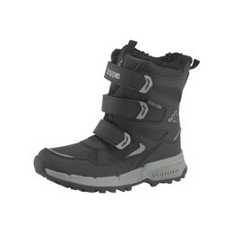 Kappa Jungen Winterboots, Gr. 26, schwarz, Synthetik, Schuhe, Snowboots, Winterstiefel, Winterschuhe, wasserdicht und gefüttert