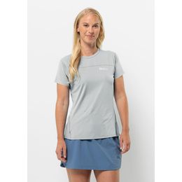 Jack Wolfskin Damen Funktionsshirt "PRELIGHT CHILL T W", grau, Gr. L, OBERSTOFF: 87% POLYESTER, 13% ELASTHAN; Futter: 100% POLYESTER, Shirts