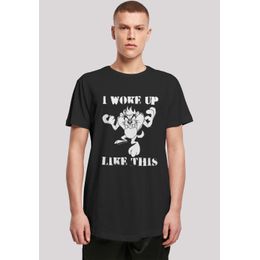 F4NT4STIC Damen T-Shirt "Looney Tunes Taz I Woke Up Like This", schwarz, Gr. XS, Obermaterial: 100% Baumwolle, Shirts, Print