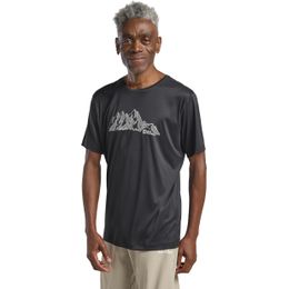 Jack Wolfskin Herren T-Shirt "PEAK GRAPHIC T M"mtn, phantom, Gr. M, Oberstoff 100% POLYESTER, Shirts