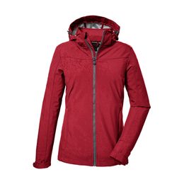 Killtec Damen Softshelljacke "KOS 40 WMN SFTSHLL JCKT", rot, Gr. 36, Oberstoff: Oberseite: 100% Polyester (recycelt), R&uuml;ckseite: 100% Polyester,