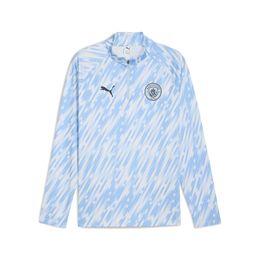 Puma Herren T-Shirt "Manchester City Aufw&auml;rmtop Herren", blau, Gr. XL, Obermaterial: 100% Polyester, Shirts