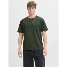 Jack & Jones JACK & JONES Herren Rundhalsshirt "JJEORGANIC BASIC TEE SS O-NECK NOOS", bunt, Gr. L, unifarben, Single Jersey, Obermaterial: 100% Baumwolle, Shirts,