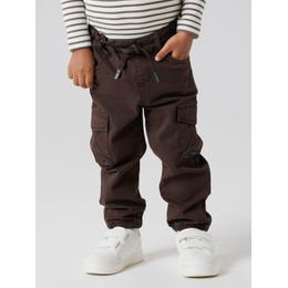 name it Jungen Cargohose "NMMBEN CARGO R TWI PANT 1771-HI NOOS"delicioso, Gr. 104, unifarben, Twill, Obermaterial: 98% Baumwolle, 2% Elasthan, Hosen