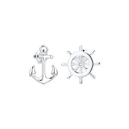 Elli Ohrringe 'Anker & Steuerrad' Damen Größe One Size silber