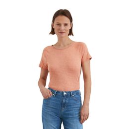 Marc O'Polo MARC O'POLO Damen T-Shirt "aus Slub-Jersey", orange, Basic, Gr. XXL, unifarben, Obermaterial: 100% Baumwolle, Shirts