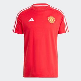 adidas Performance Sportshirt 'MUFC DNA' Herren Größe XL gelb / knallrot / weiß
