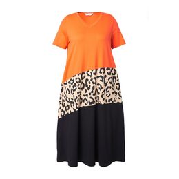MIAMODA Dress female Orange, Black size 60