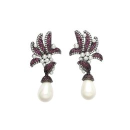 Avant-garde Paris Earrings 'Isadorara' female Purple size One Size