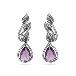 Avant-garde Paris Earrings 'Brigitata' female Purple size One Size
