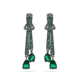 Avant-garde Paris Earrings 'Amelieia' female Green size One Size
