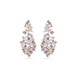 Avant-garde Paris Earrings 'Irinaia' female Purple size One Size