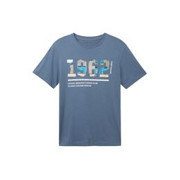 Tom Tailor T-Shirt Herren Größe L beige / azur / opal / weiß