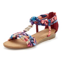 Lascana Damen Sandale, pink / lila / blau, Gr&ouml;&szlig;e 41