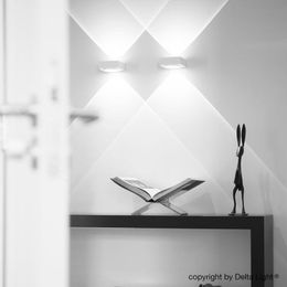 Delta Light Vision LED Up & Down Wandleuchte, 278 25 22 W,