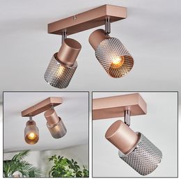 hofstein Medelim Deckenleuchte Bronze, 2-flammig