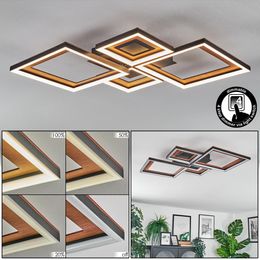 hofstein Binor Deckenleuchte LED Naturfarben, Schwarz, 1-flammig