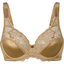 wäschepur Damen Entlastungs-BH mit Bügel camel, Größe 105D