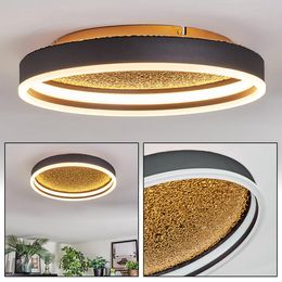 hofstein Guine Deckenleuchte LED Gold, Schwarz, 1-flammig