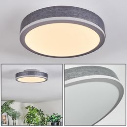 hofstein Salmi Deckenpanel LED Grau, Silber, 1-flammig