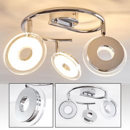 hofstein Prag Deckenspot LED Chrom, 3-flammig