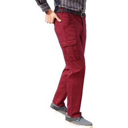 Catamaran Herren Cargohose in Stretch-Qualit&auml;t dunkelrot, Gr&ouml;&szlig;e 24