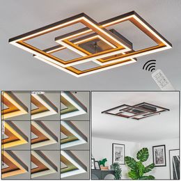 hofstein Binor Deckenleuchte LED Naturfarben, Schwarz, 1-flammig