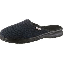 Herren Pantoffel in Cord-Qualit&auml;t marine, Gr&ouml;&szlig;e 42