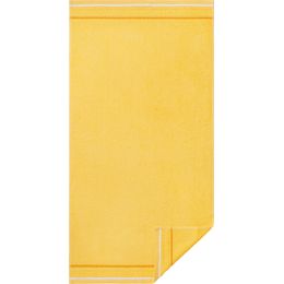 w&auml;schepur unisex Handtuch gelb, Gr&ouml;&szlig;e 70x140 cm - Duschtuch