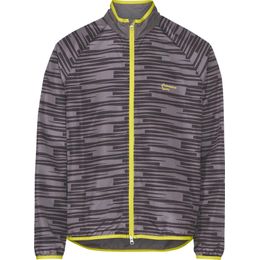 Herren Fahrradjacke mit R&uuml;ckentasche schwarz-anthrazit, Gr&ouml;&szlig;e 48