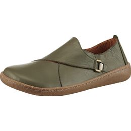 Gemini Damen Slipper mit Wechselfu&szlig;bett khaki, Gr&ouml;&szlig;e 40