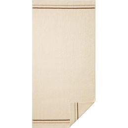 wäschepur unisex Handtuch champagner, Größe 50x100 cm, 2 - Handtücher