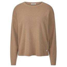 Uta Raasch - Rundhals-Pullover, beige, Gr. 44 / L - Wolle