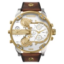 Diesel Uhr Damen Gr&ouml;&szlig;e One Size braun / gold / wei&szlig;
