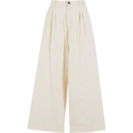 Urban Classics Ladies Wide Leg Light Denim Pants ' ' Damen Größe 32 sand / black denim