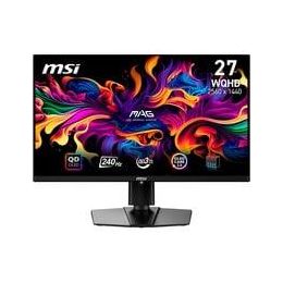 MSI MAG 271QPXDE QD-OLED E2, Gaming-Monitor 67.3 cm (26.5 Zoll), schwarz, WQHD, Adaptive-Sync, USB-C, 240Hz Panel