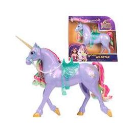 Spin Master Unicorn Academy - Einhorn Wildstar, Spielfigur 28 cm gro&szlig;, mit echter M&auml;hne und Schweif, abnehmbarem Zaumzeug, Sattel und B&uuml;rste