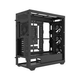 Thermaltake AX500 , Big-Tower-Geh&auml;use schwarz, Tempered Glass