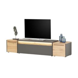 M&ouml;bel Kraft TV Lowboard grau Ma&szlig;e (cm): B: 223 H: 46 T: 50.0 &raquo; M&ouml;bel Kraft