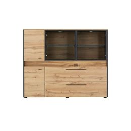 M&ouml;bel Kraft Highboard holzfarben Ma&szlig;e (cm): B: 144 H: 118 T: 40.0 &raquo; M&ouml;bel Kraft